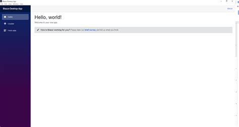 create desktop application using blazor and electron