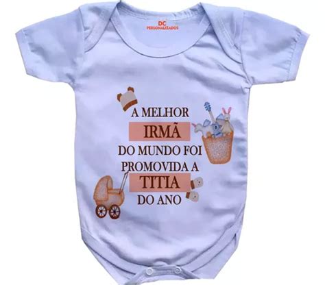 Body Personalizado Revelar Gravidez Promovida A Titia Ref