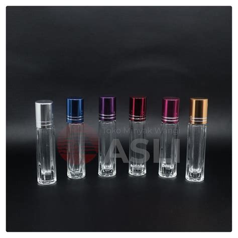 Jual Botol Roll 3 ML Garis Kemasan Minyak Wangi Parfum Kaca Roll On 1