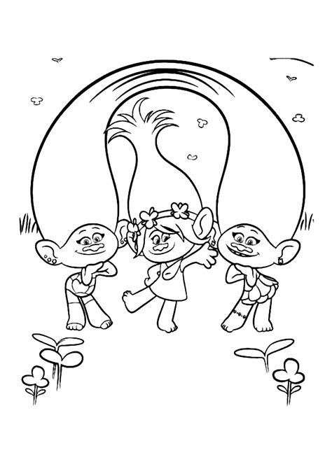 Trolls Trio Para Colorir Imprimir Desenhos