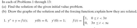 solved in each of problems 1 through 13 a find the