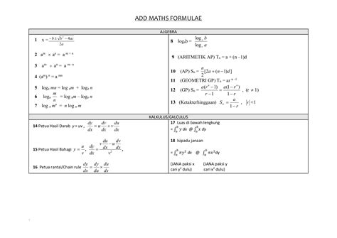 formula math spm mathematics basic simone courtois
