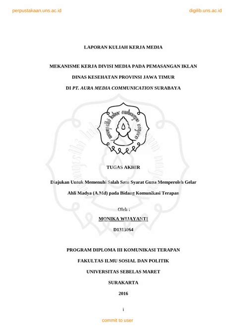 Pdf Laporan Kuliah Kerja Media Mekanisme Kerja Divisi
