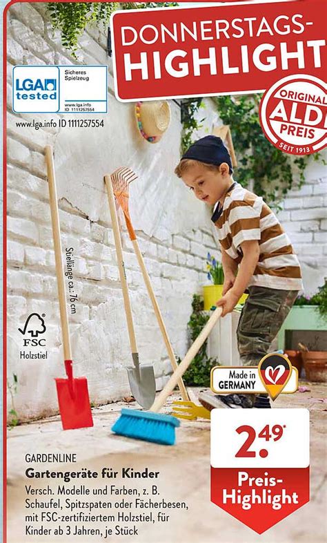 Gardenline Gartengeräte Für Kinder Angebot bei ALDI SÜD 1Prospekte de