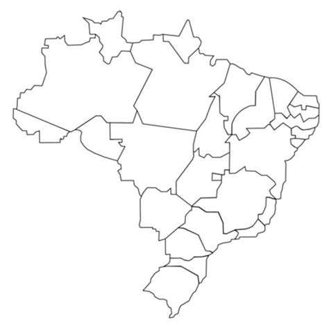 35 Desenhos Do Mapa Do Brasil Para Imprimir E Colorirpintar Pdmrea