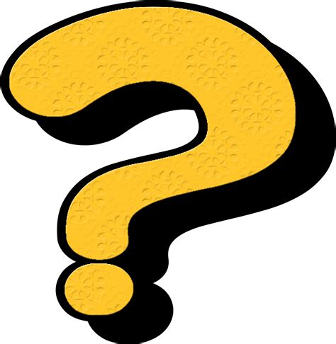 Signo De Interrogaci N Amarillo Los Signos De Puntuaci N Imagen Png