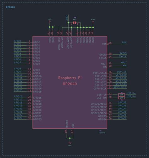 mitayi pico rp2040 r0 2 open source microcontroller development board schematic pcb and