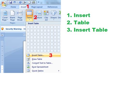 How To Insert Table In Microsoft Office Word And How To Modify Learn