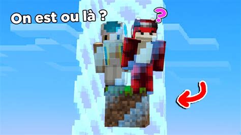 Je Dois Finir Minecraft Sur Un BLOC Avec Une BORDURE Minuscule YouTube