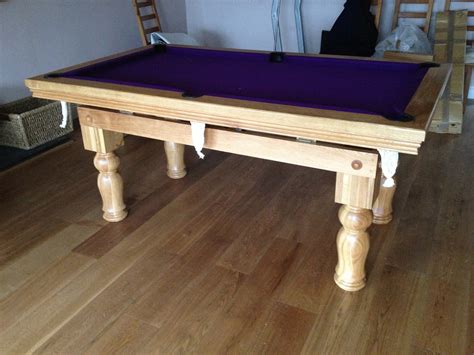 Pool Dining Table 6ft In Oak Purple Snooker Pool Tables