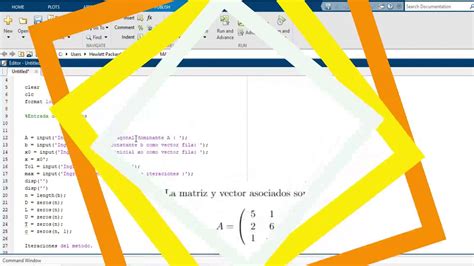 Método de Gauss Seidel en Matlab con tabla de iteraciones Solución de