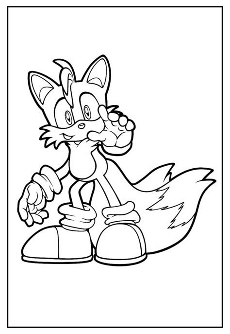 Desenhos De Tails Para Pintar E Colorir Como Fazer Em Casa