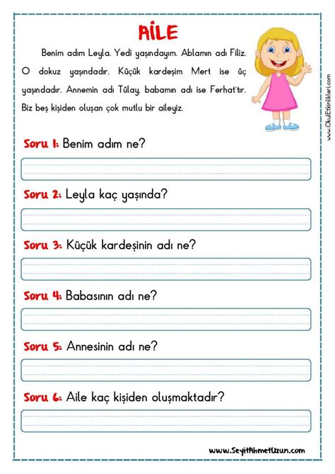 Okuma Anlama Metn A Le Seyit Ahmet Uzun E Itime Yeni Bir Bak