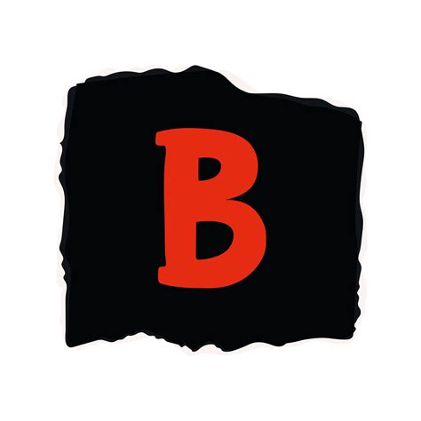 Ransom Note With Letter B Vector Art At Vecteezy