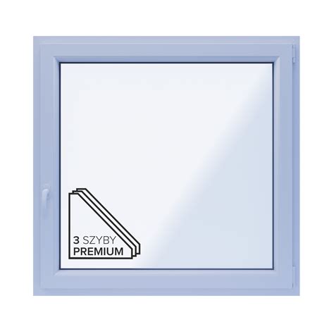 Okno PCV 3 szybowe fasadowe 85 O16 białe 1165x1135 mm otwierane do