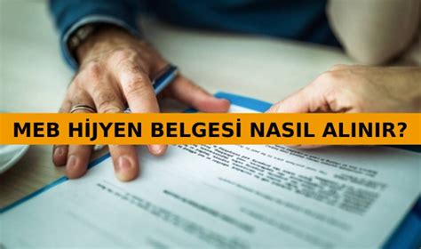 Hijyen Belgesi Nas L Al N R Hijyen Belgesi I In Gerekli Belgeler