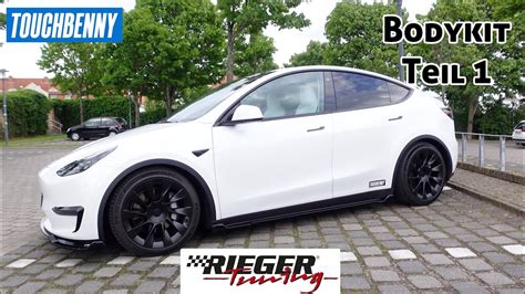 RIEGER Spoilerschwert Seitenschweller fürs Tesla Model Y Teil 1