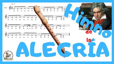 HIMNO DE LA ALEGRÍA L V Beethoven para 1 flauta YouTube