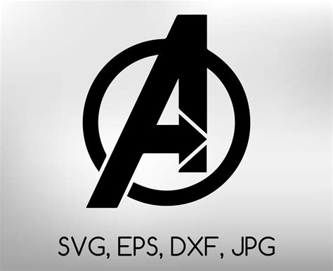 Avengers Logo SVG EPS DXF Digital Cut File For Etsy UK