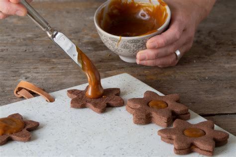 Kakaové drobné pečivo s karamelom fotorecept recept Varecha sk