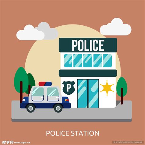 卡通警车设计图 节日庆祝 文化艺术 设计图库 昵图网