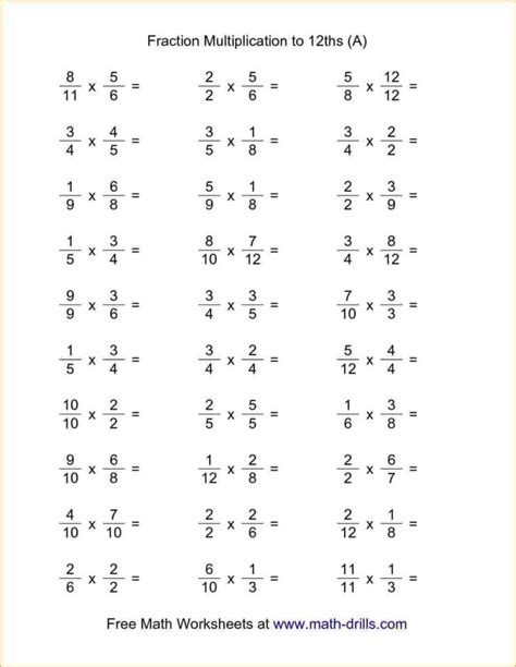 Multiplying Fractions And Mixed Numbers Worksheet Db Excel