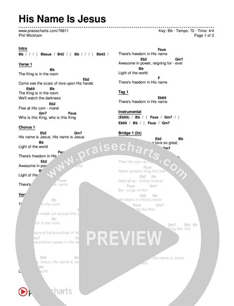 10000印刷 his name is jesus lyrics and chords 157964 Say the name of