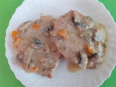 Schab Duszony W Sosie Pieczarkowym Przepis PrzyslijPrzepis Pl