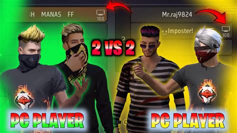 2 RANDOM PC PLAYER Vs BH MANAS And PIKACHU Jod Or Wot Garena Free
