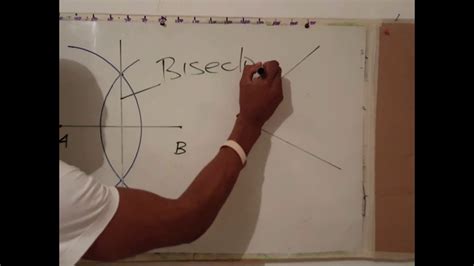 how to bisect a line and an angle youtube