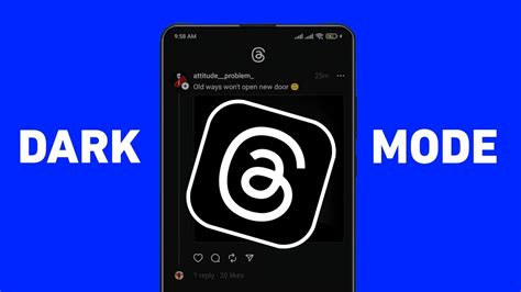 How To Enable Dark Mode On Instagram Threads App Android Youtube