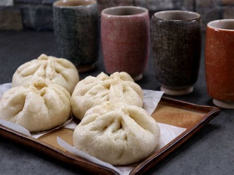 Chinese Steamed Pork Buns Baozi