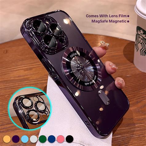 Magnetic Mag Safe Tpu Case For Iphone Pro Max Camera