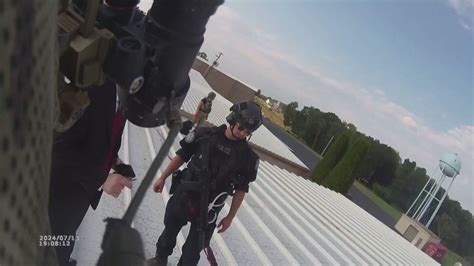Ataque a Trump novo vídeo mostra policiais no telhado corpo de