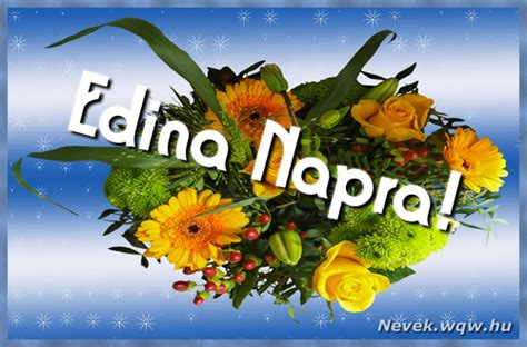 Edina névnap és névnapi képeslapok Nevek