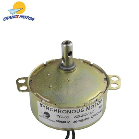 Chancs Tyc 50 Synchronous Motor Ac 220v 30 36rpm Cw Ccw 4w Brand New