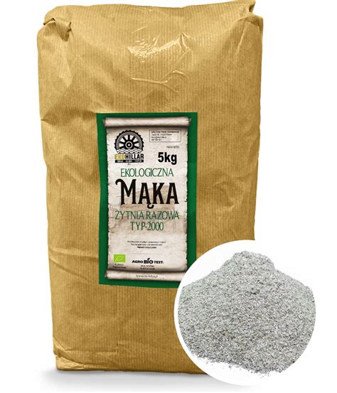 Ekologiczna Mąka Żytnia Razowa TYP 2000 5 KG BIO 10436067303 Allegro pl