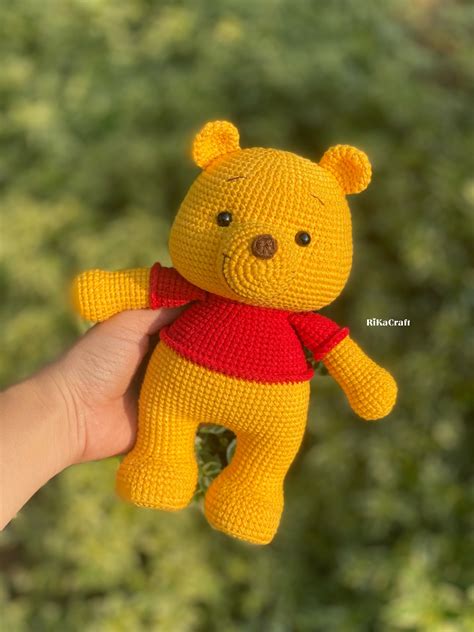 Pooh Crochet Pattern Crochet Winnie The Pooh Amigurumi Pooh Etsy