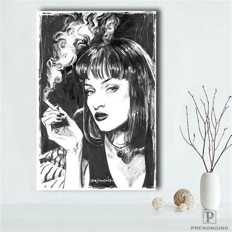 Quentin Tarantinos Pulp Fiction Vintage Art Canvas Bedroom Decor Poster