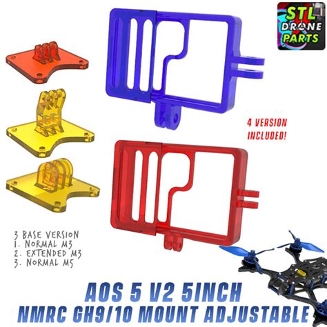 Stl File Aos By Aos Rc Namelessrc Naked Gopro Hero Mount