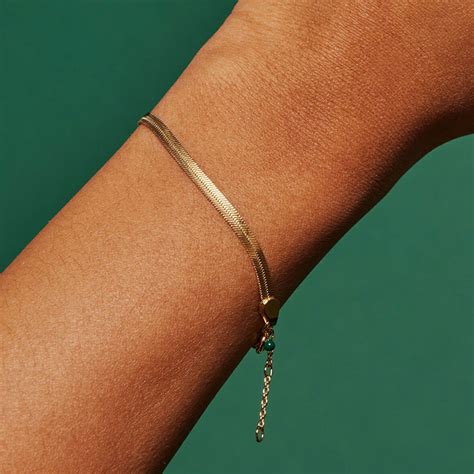 ENAMEL Caroline Armbånd B66G 925s Gold Jydepotten dk