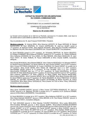 Calaméo Délibération du Conseil communautaire