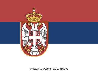 Vector Serbia Flag Serbia Flag Illustration Stock Vector Royalty Free