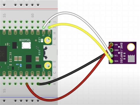 how to connect bme280 to raspberry pi pico micropython