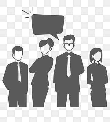 Work Team Clipart Black
