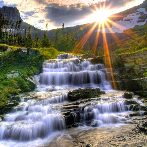Hermosos Paisajes De Cascadas Paisajes De Cascadas Fondo De Pantalla