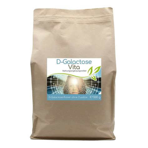 D Galaktose Pulver Hochrein 500g Beutel Kamasha Versandhandel GmbH