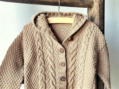 Anleitung Strickanleitung für eine Babyjacke mit Kapuze Etsy de