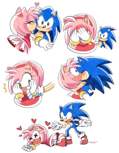 100 Ideas De Sonamy En 2022 Sonamy Comic Sonic Sonic Fotos Images And