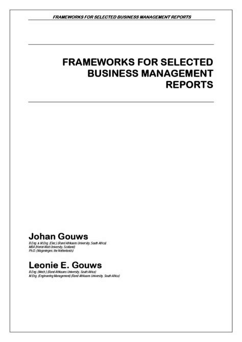 Business Report Templates Format Examples Template Lab Intended